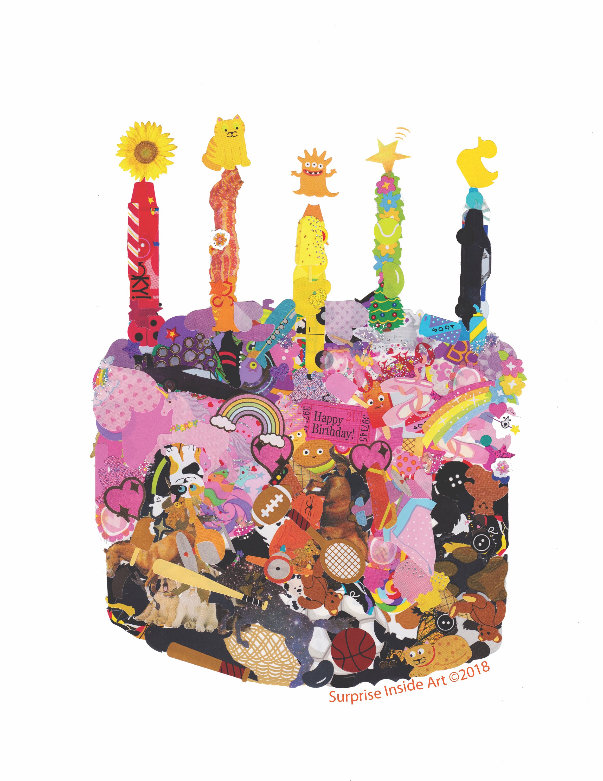 Vintage Sticker Collage JUMBO Stickers - Etsy