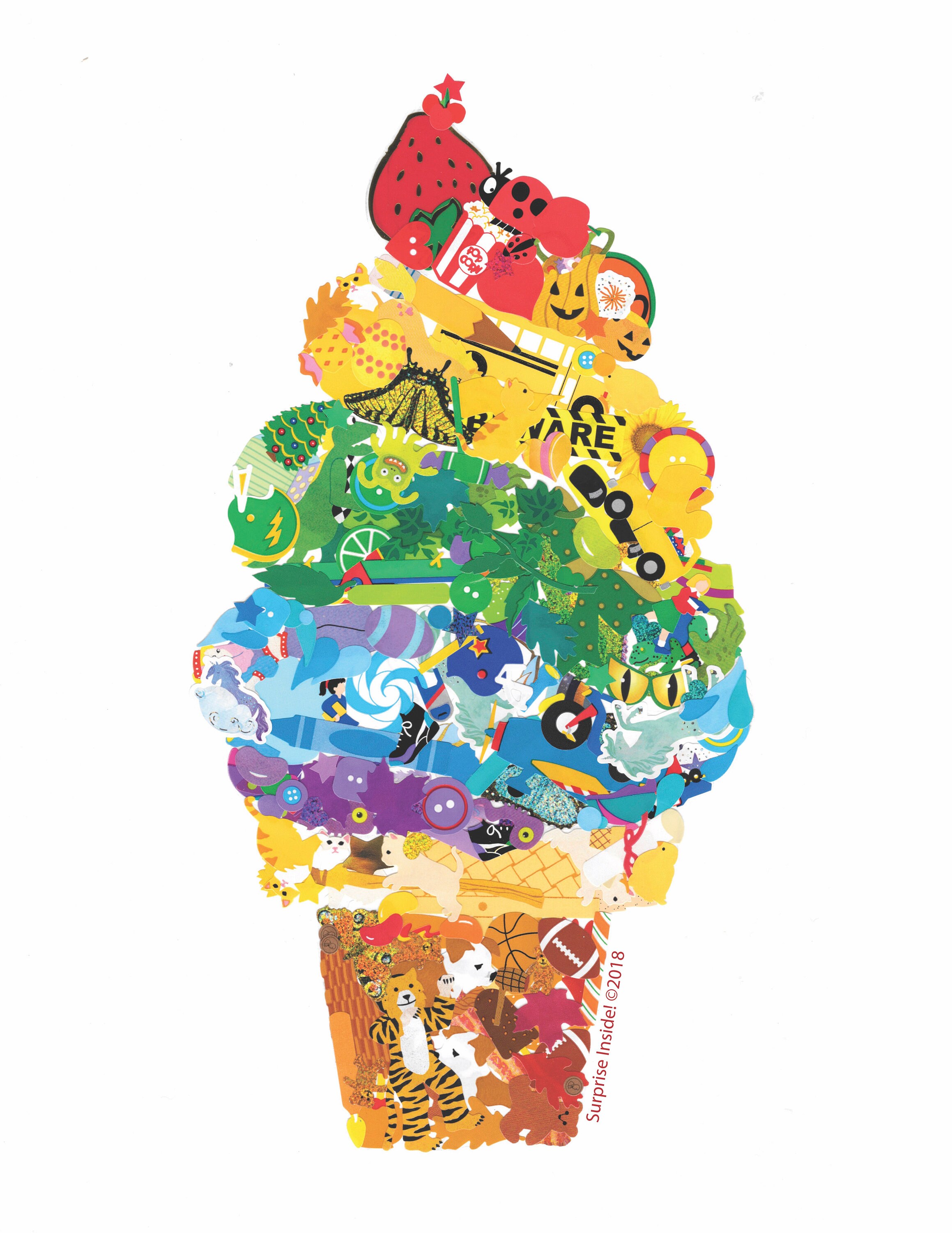 Vintage Sticker Collage JUMBO Stickers - Etsy