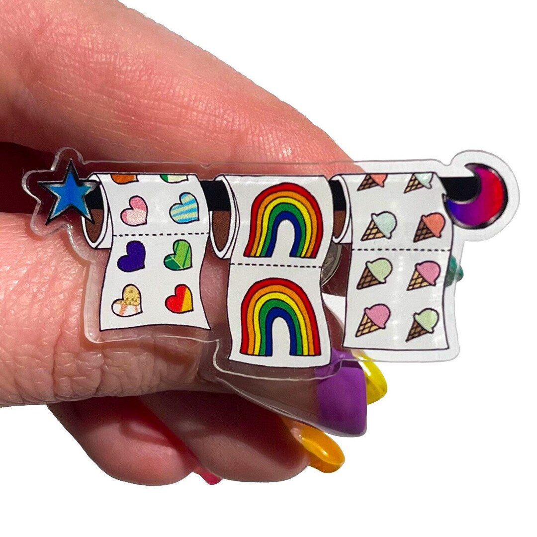 Acrylic Sticker Rolls Pin - Etsy