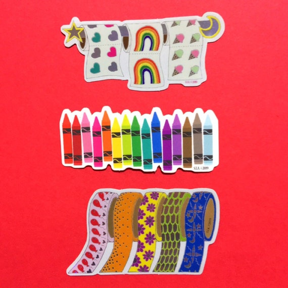 Arts and Crafts Sticker Pack | Etsy