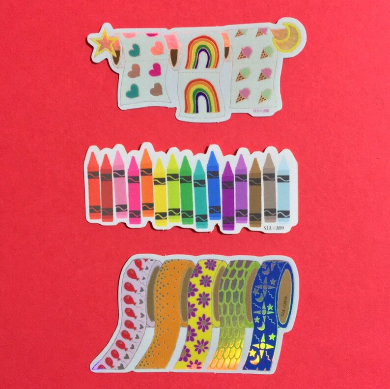 Arts and Crafts Sticker Pack | Etsy