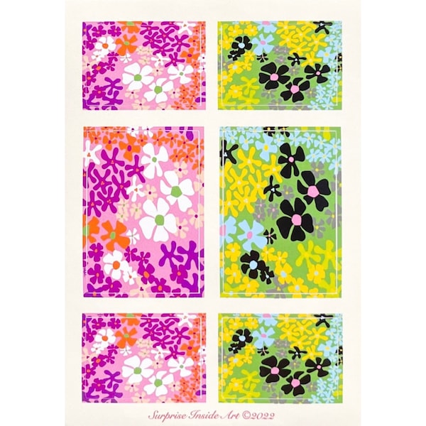 1960s Flower Power Stickers - Etsy