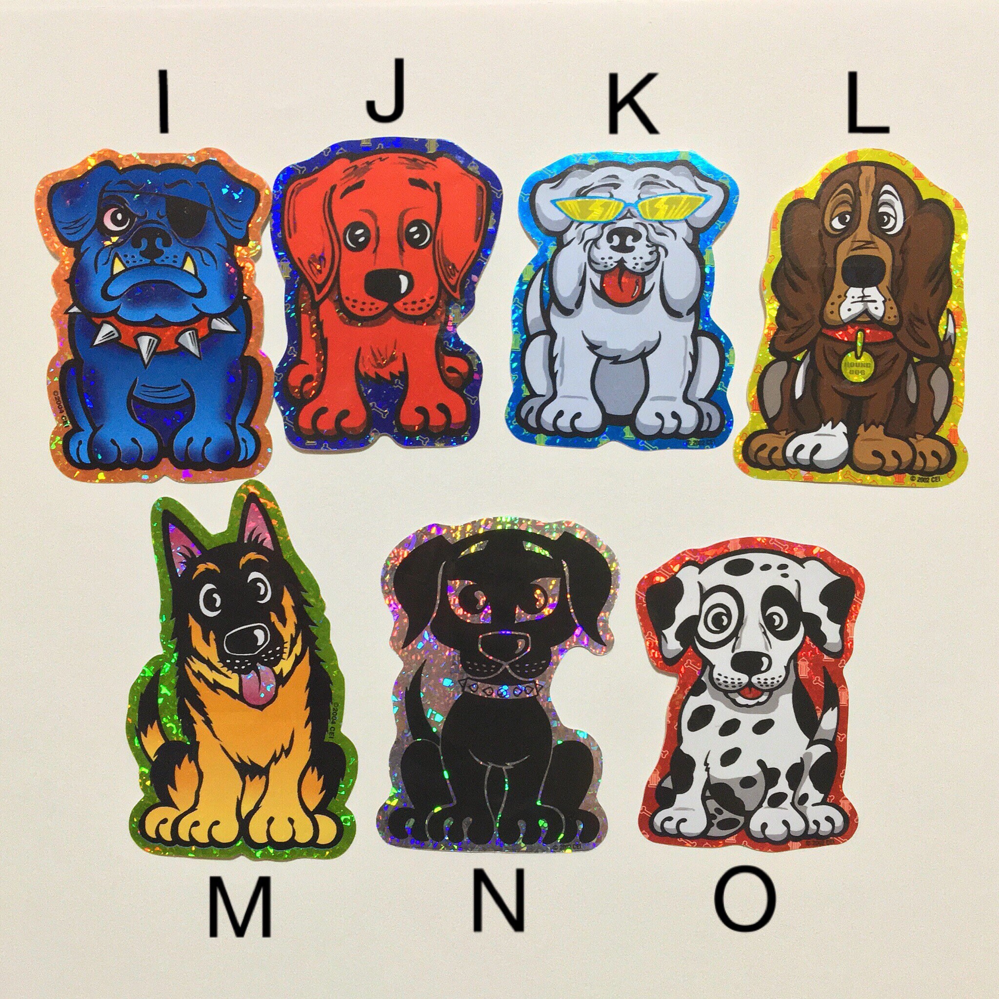 Early 2000s Sparkle Cats and Dogs Vending Machine Stickers - Etsy
