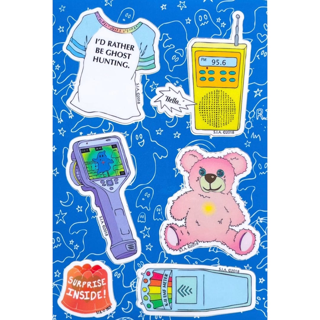 Ghost Hunter Sticker Sheet - Etsy