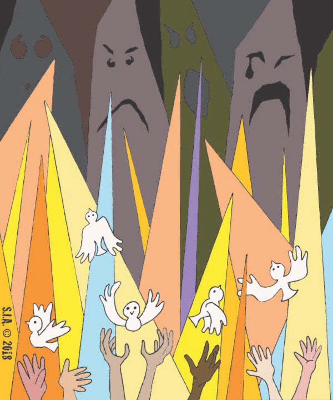 Lay Down Illustration Sticker - Etsy