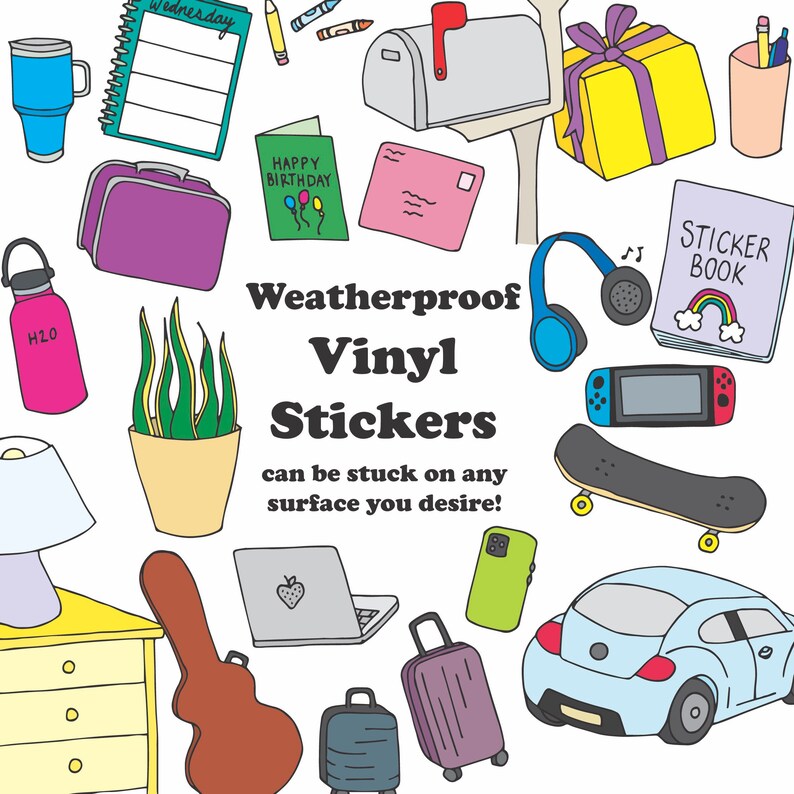 Arts and Crafts Sticker Pack - Etsy