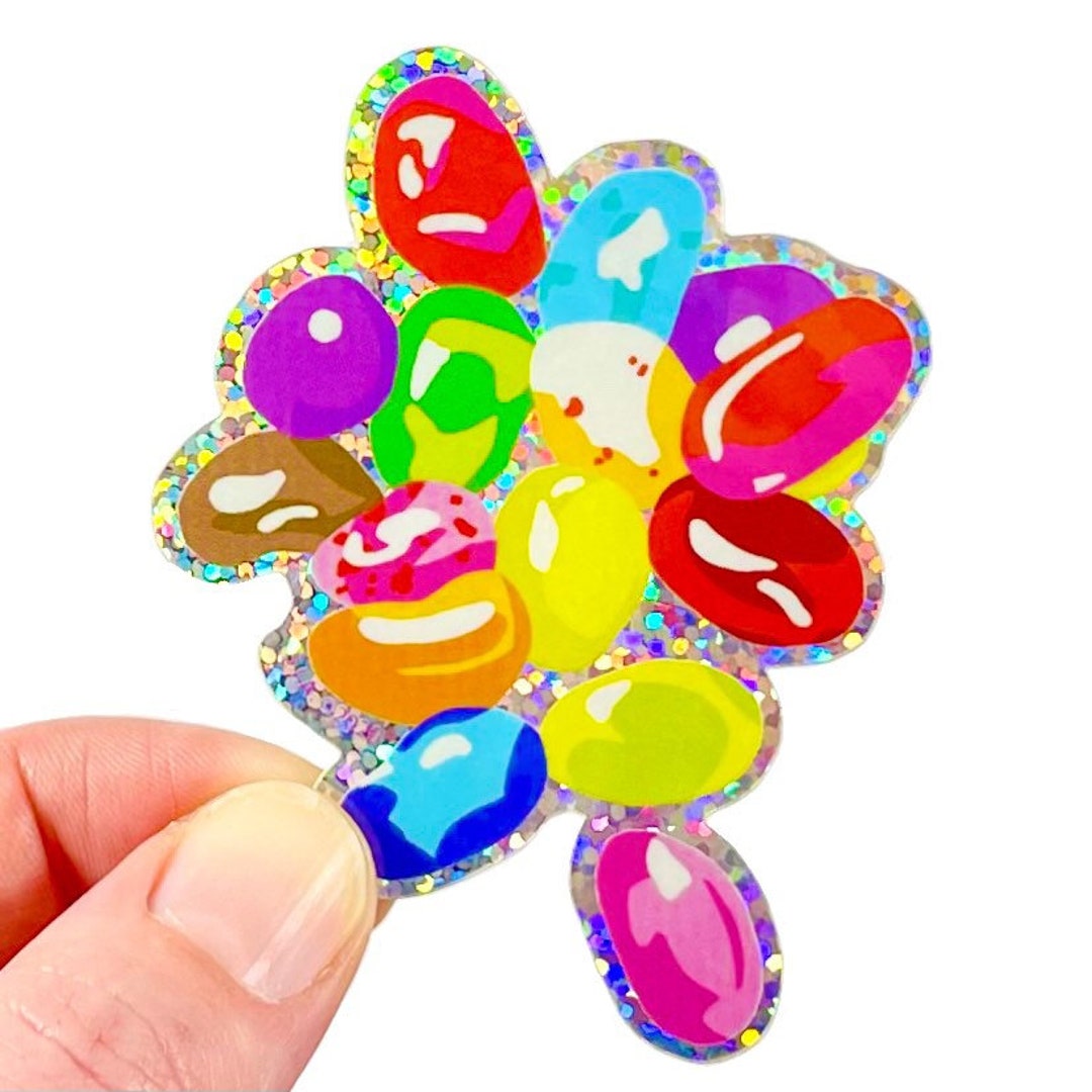 Holographic Vinyl Jelly Beans Sticker - Etsy