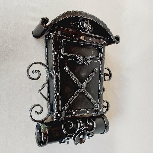 Iron Wrought Mailbox - Etsy