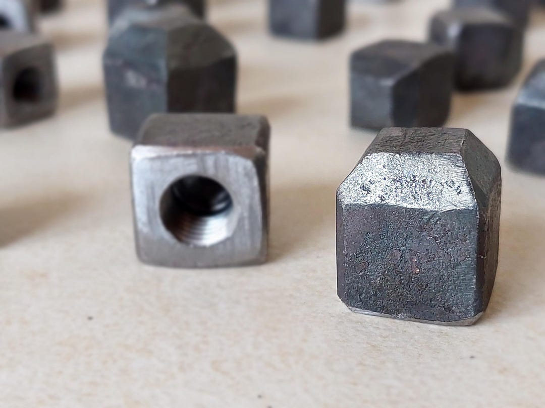 Rustic Cap Nuts - Set of 5 Acorn Nuts - Hand-forged M5/M6/M8/M10 Nuts ...