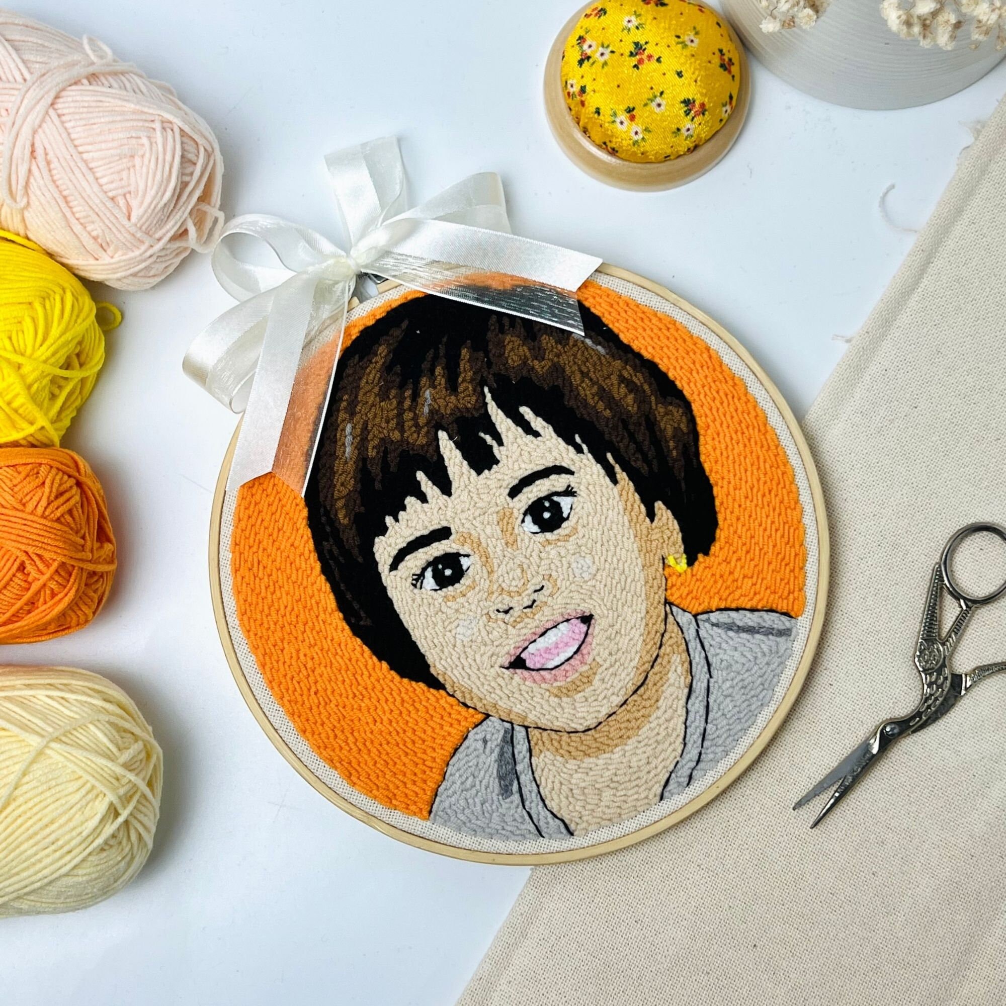 Custom Embroidery Portrait, Embroidered Portrait From Photo, Custom ...