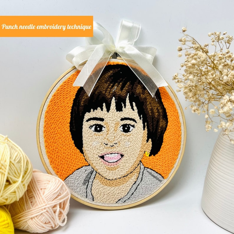Custom Embroidery Portrait, Embroidered Portrait From Photo, Custom ...