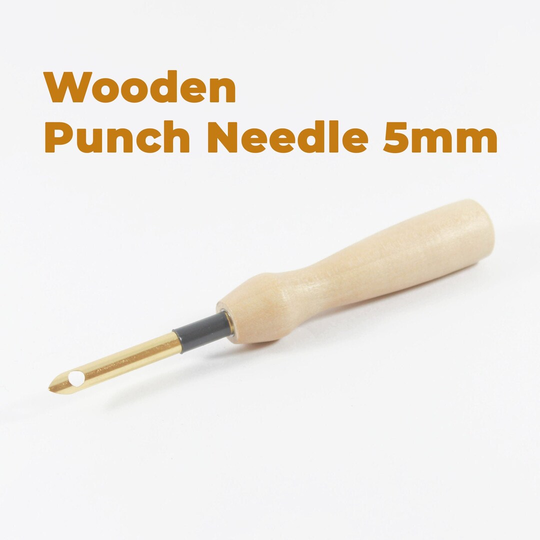 Wood Punch Needle, Small Punch Needle 5mm, Rug Hooking Tool, Punch ...