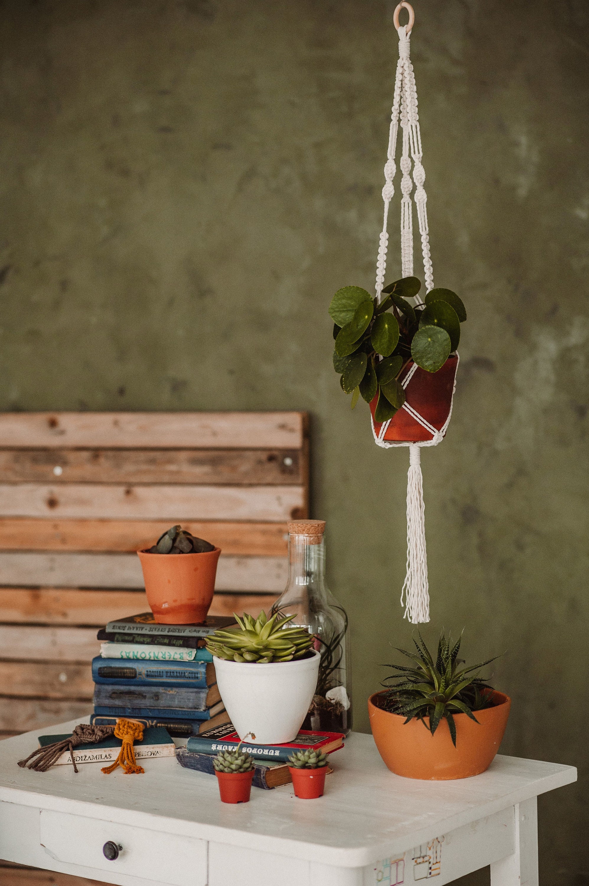 Macrame Plant Hanger Flower Pot Holder Macrame Hanging | Etsy