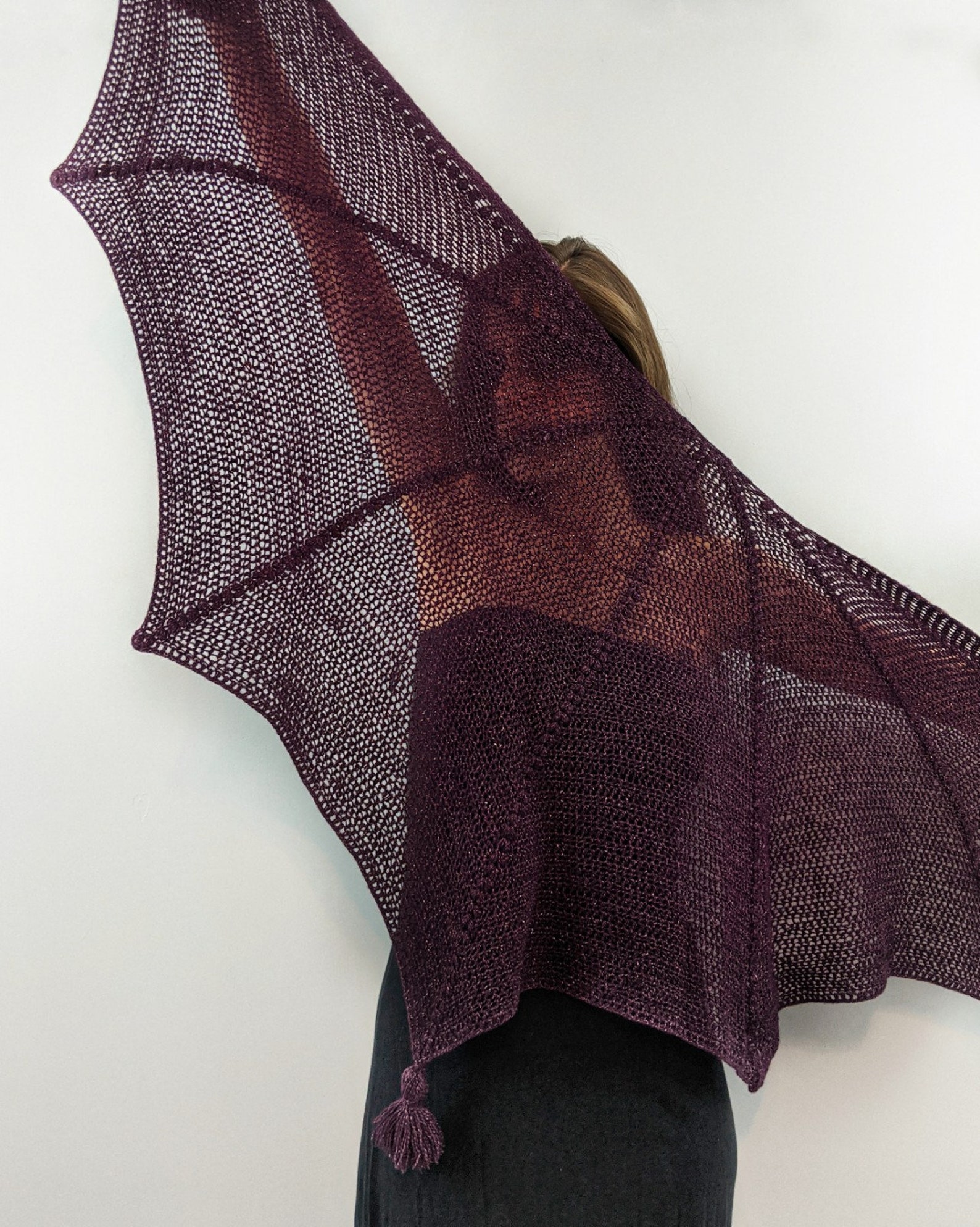 Batwing Crochet Dragon Wing Shawl PATTERN PDF Lace Weight - Etsy