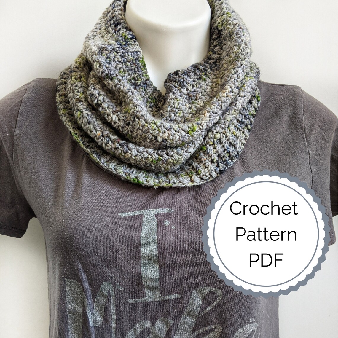 One Skein Fingering Weight Crochet Cowl Pattern PDF One - Etsy