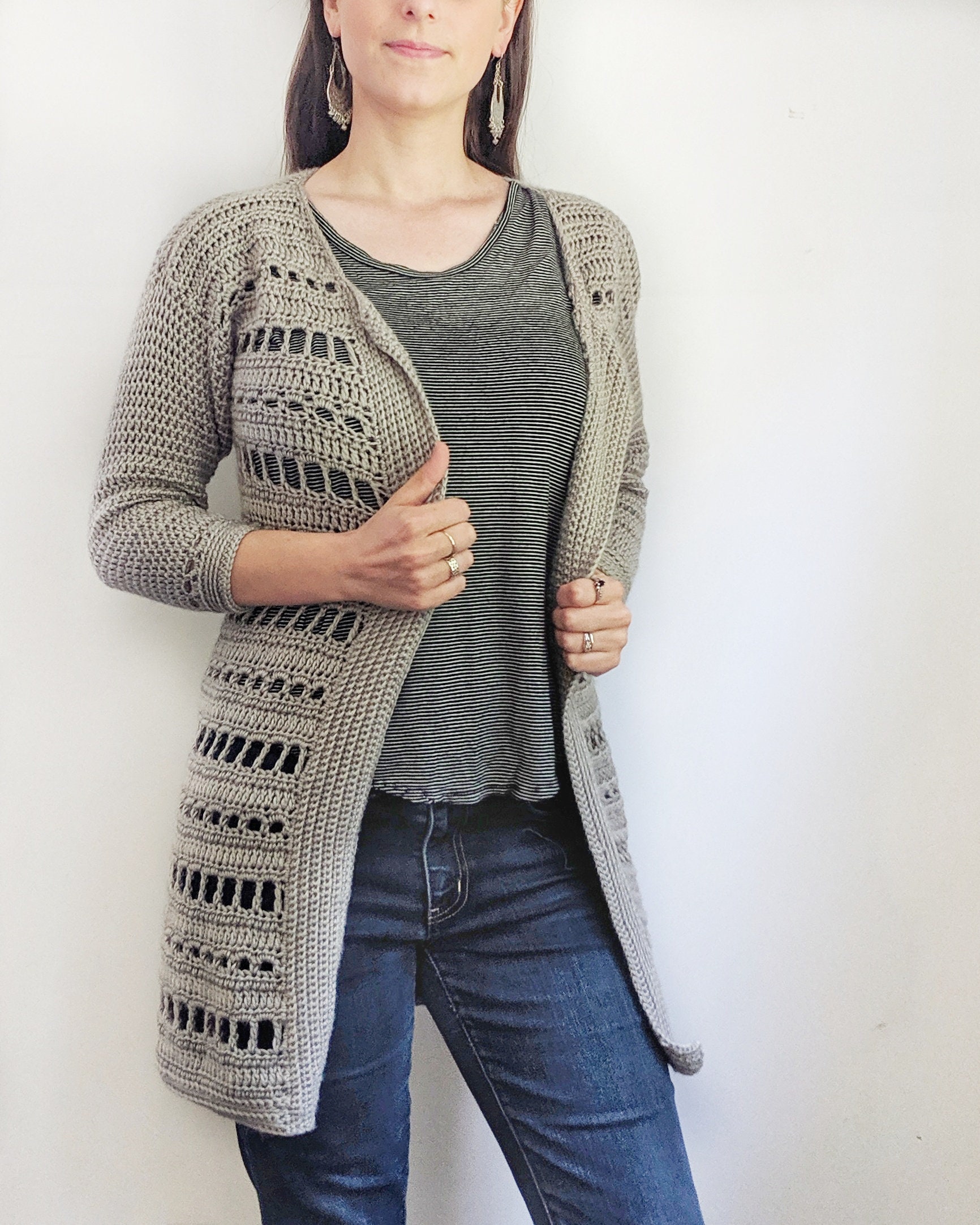 Crochet Cardigan PDF PATTERN open front cardigan pattern | Etsy