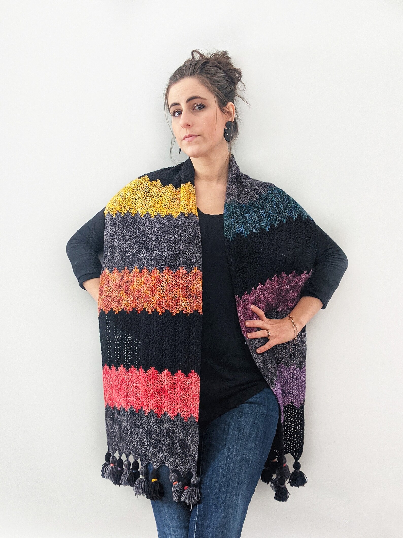 Crochet Lace Scarf Wrap PATTERN PDF Spring Crochet Shawl - Etsy