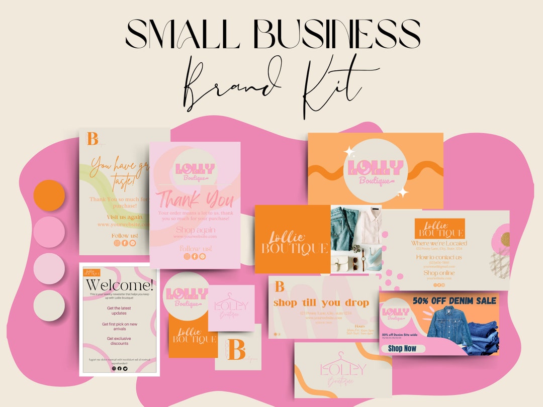 Small Business Brand Kit Template | Canva Branding Kit | Colorful ...