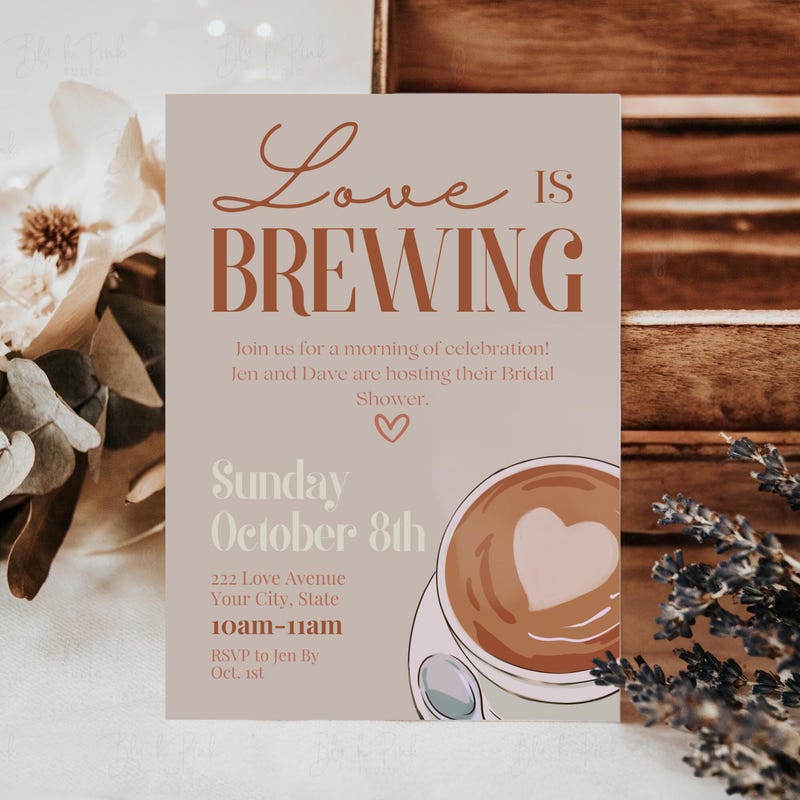 Coffee Invitation - Etsy