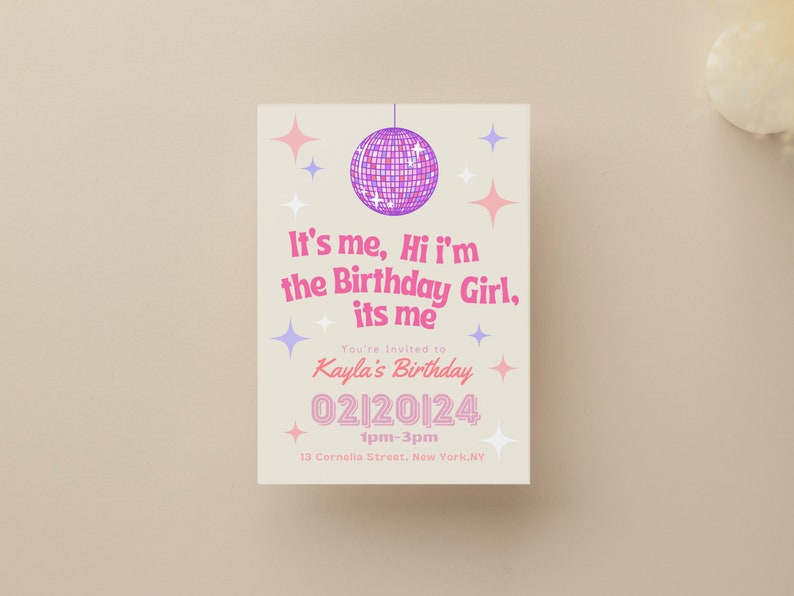 Taylor Swift Birthday Era Theme Canva Template | Taylor Swift Theme ...