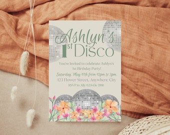 Garden Disco Party Invitation - Etsy