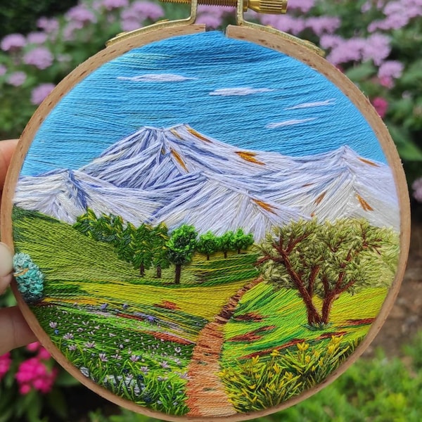 Embroidery Landscape - Etsy