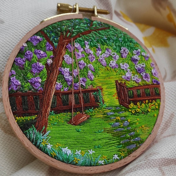 Embroidery Landscape - Etsy