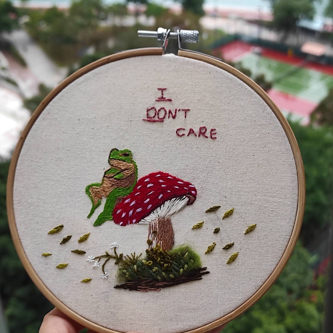 Frog Embroidery - Etsy