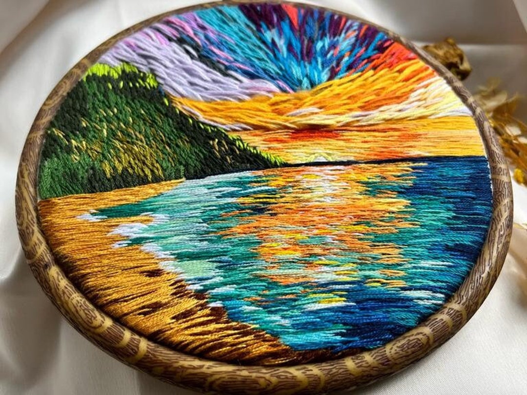 Sunset Embroidery - Etsy