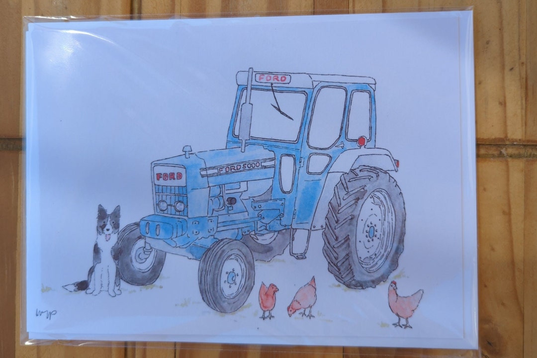 Tractor Card - Etsy