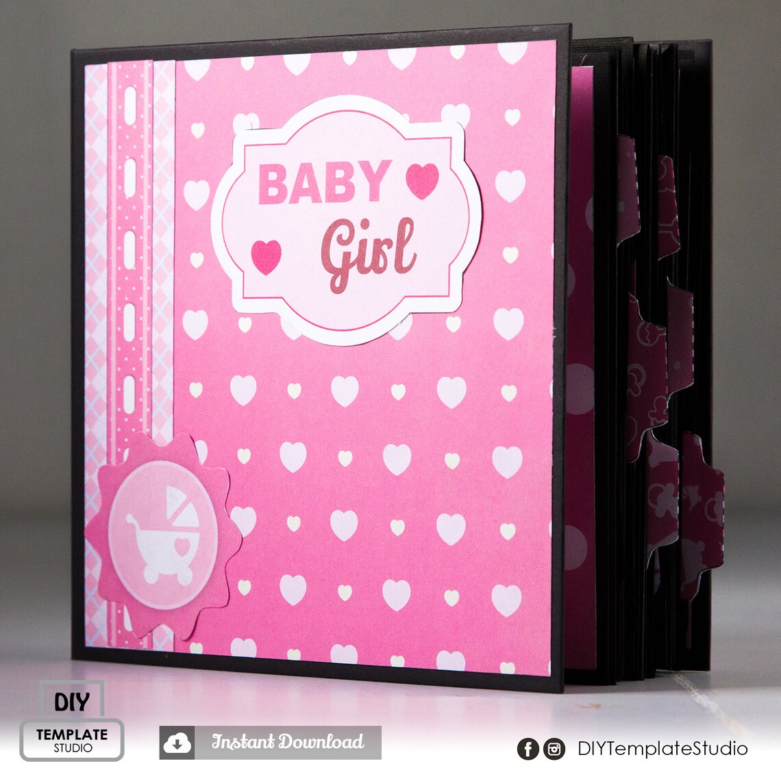 Instant Download - DIY 6x6 Mini Album Complete Printable Template and ...