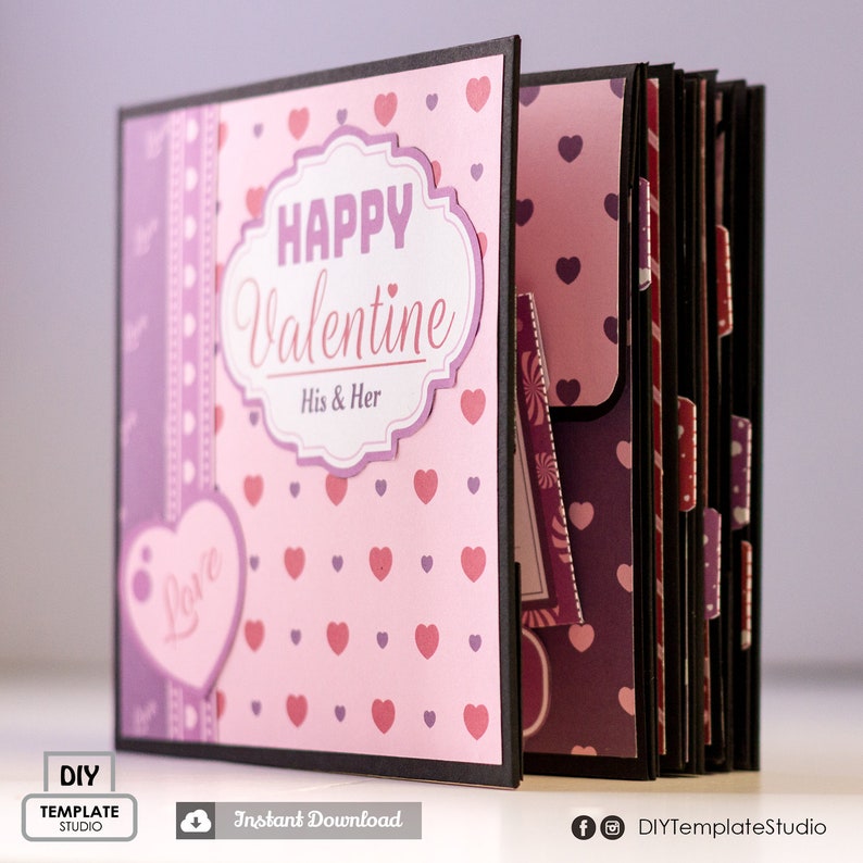 Instant Download - DIY 6x6 Mini Album Complete Printable Template and ...