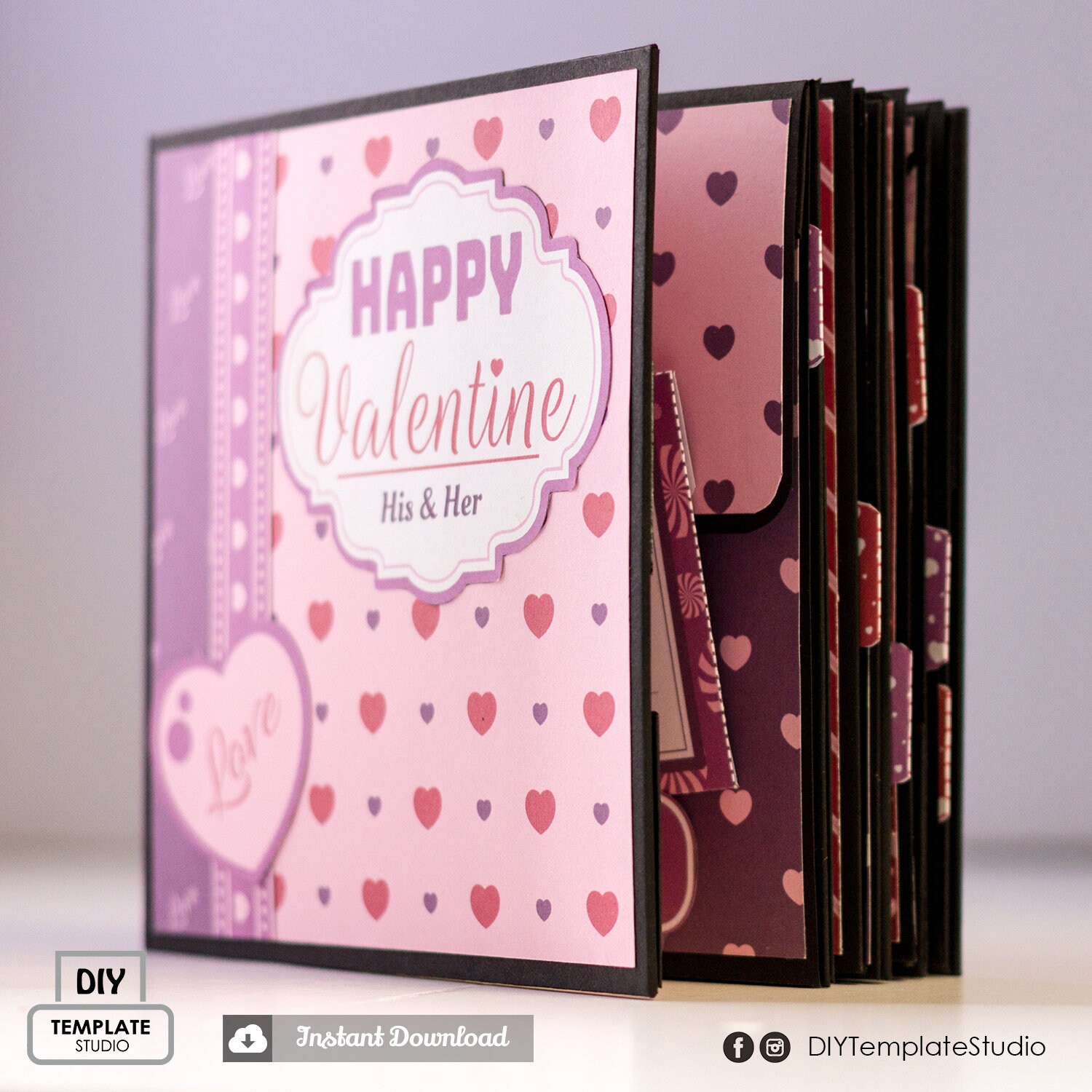 Instant Download - DIY 6x6 Mini Album Complete Printable Template and ...