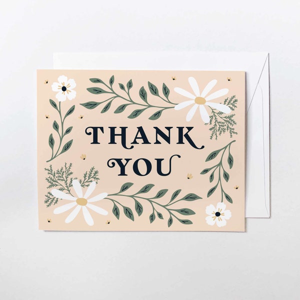 Thank You Card Set - Etsy