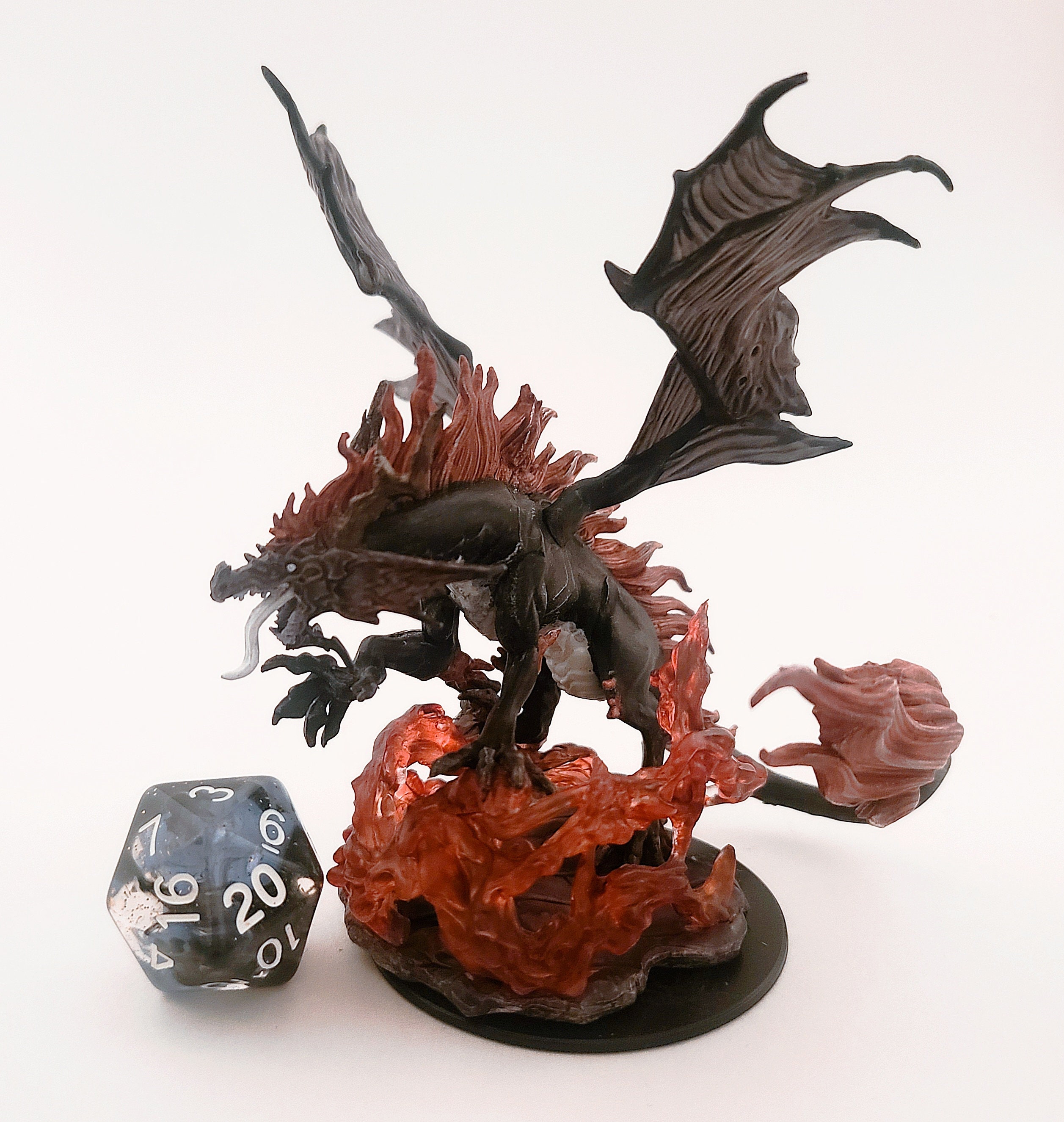 Hand Painted Nightmare Dragon Miniature - Etsy