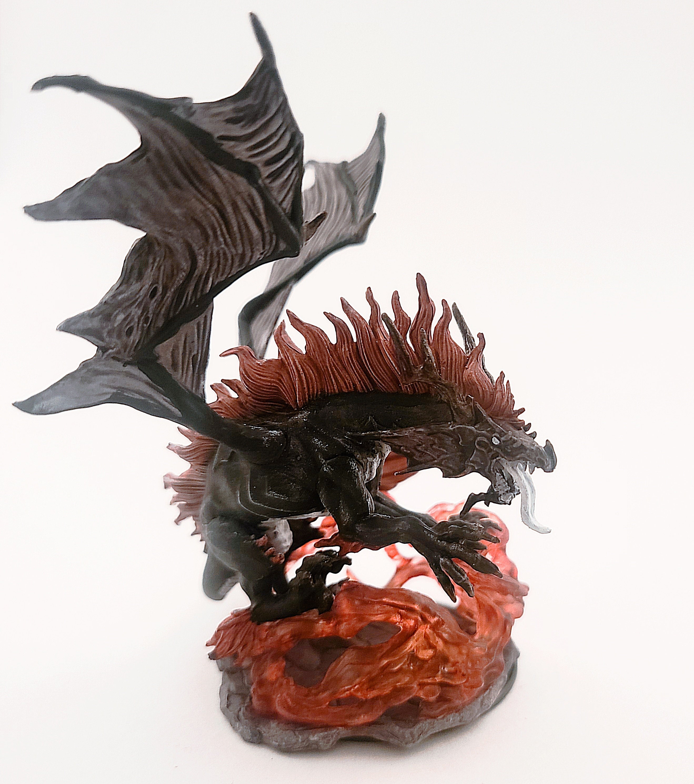 Hand Painted Nightmare Dragon Miniature - Etsy