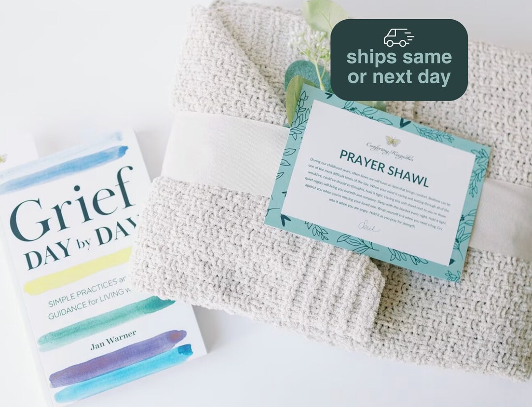 Essential Sympathy Care Gift Praying Hands Prayer Shawl Child Parent ...