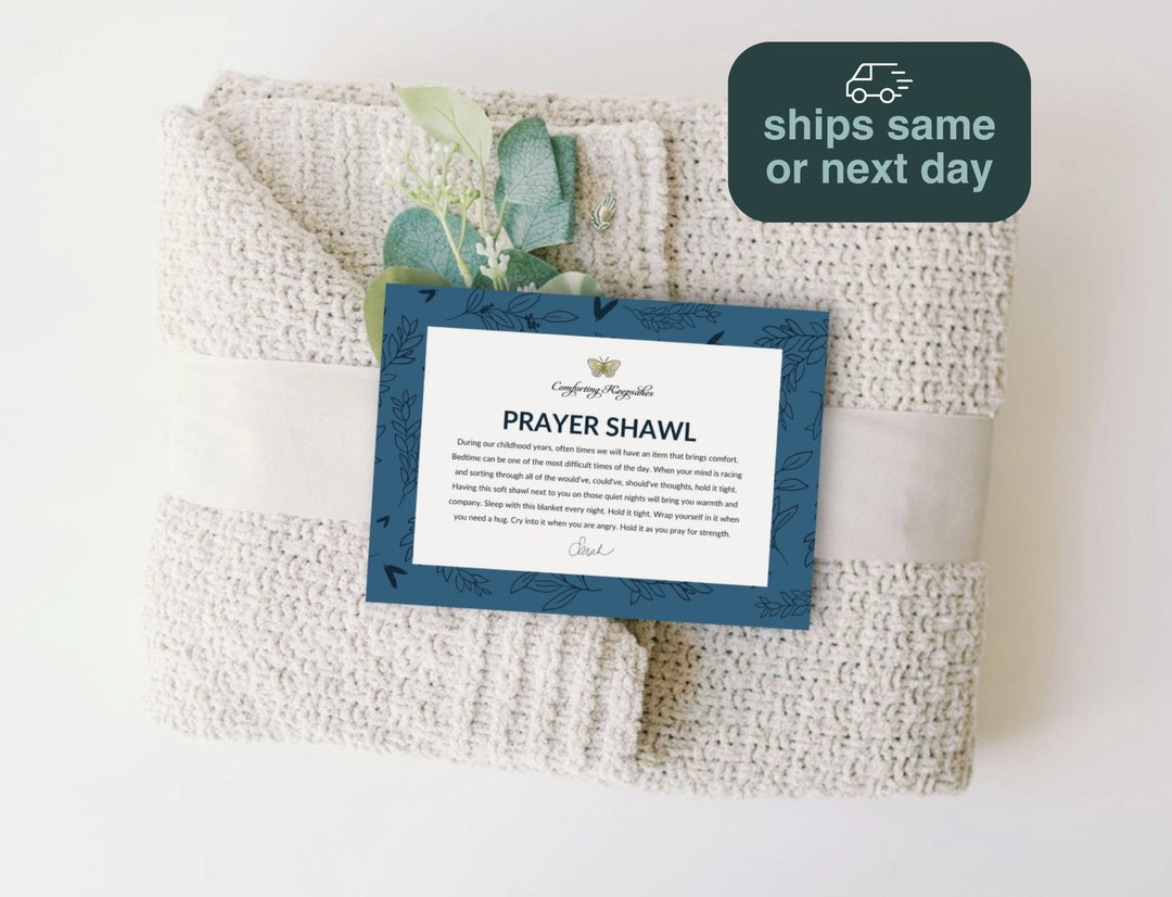 Comforting Prayer Shawl | Colon Cancer Treatment | Gift | Prayer Wrap ...