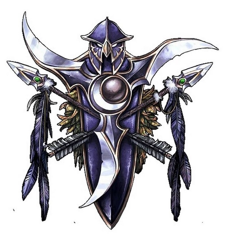 World of Warcraft Night Elf Emblem Inpired Keychain/necklace | Etsy