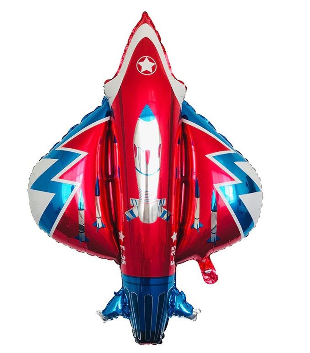 36" Balloon Jumbo Super Size Fighter Jet Airplane F-35 Shape Mylar Foil ...