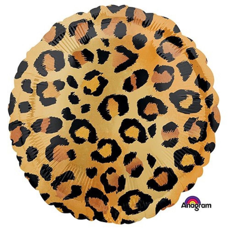Balloon 18" Cheetah Spots Jungle Animals Mylar Party Decorations Gifts ...