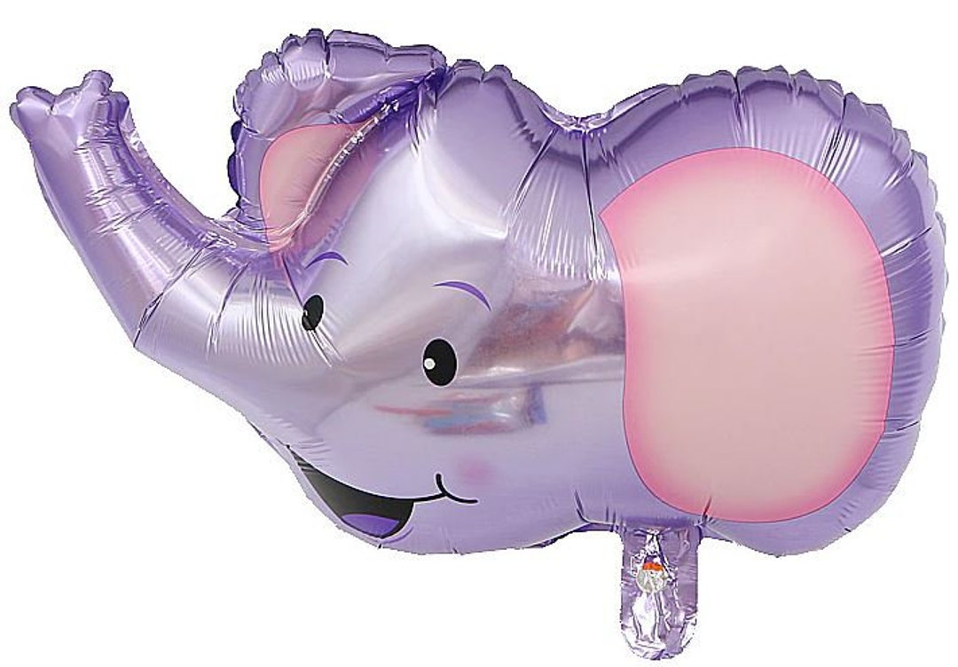 23" in Jumbo Balloon Animal Elephant Head Shape Foil Balloon | Safari ...