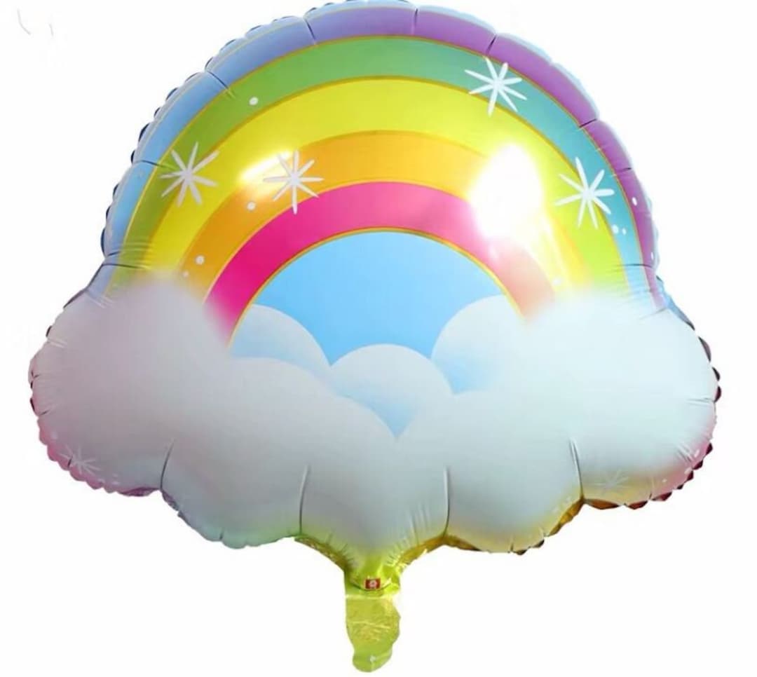 20" Rainbow Smile Sun Cloud Mylar Foil Balloon for Birthday, Baby ...