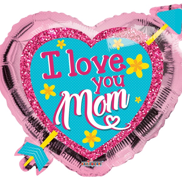 Love You Mom Balloon - Etsy