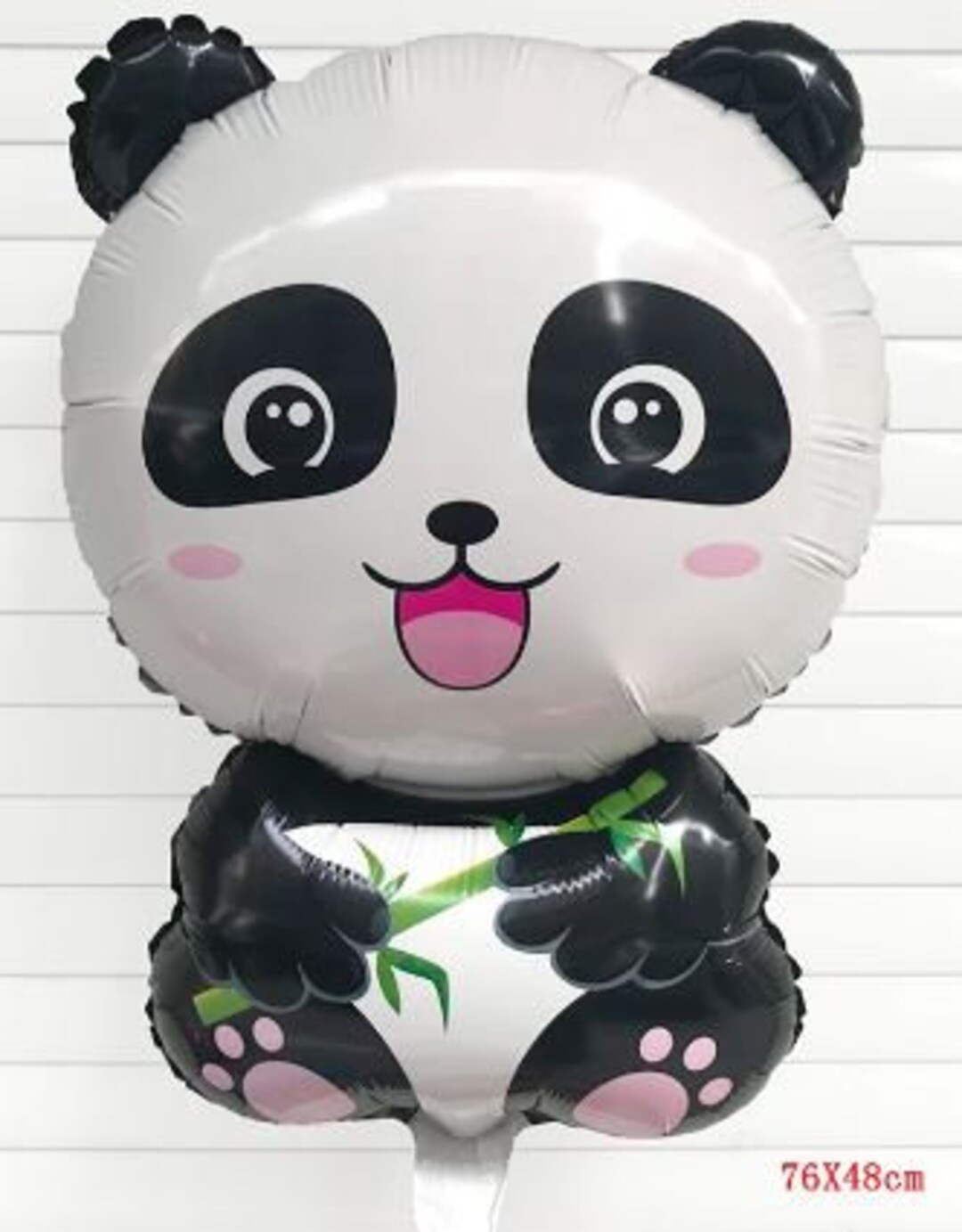 30" Balloon Super Size Panda Shape Mylar Foil Black White Green for ...