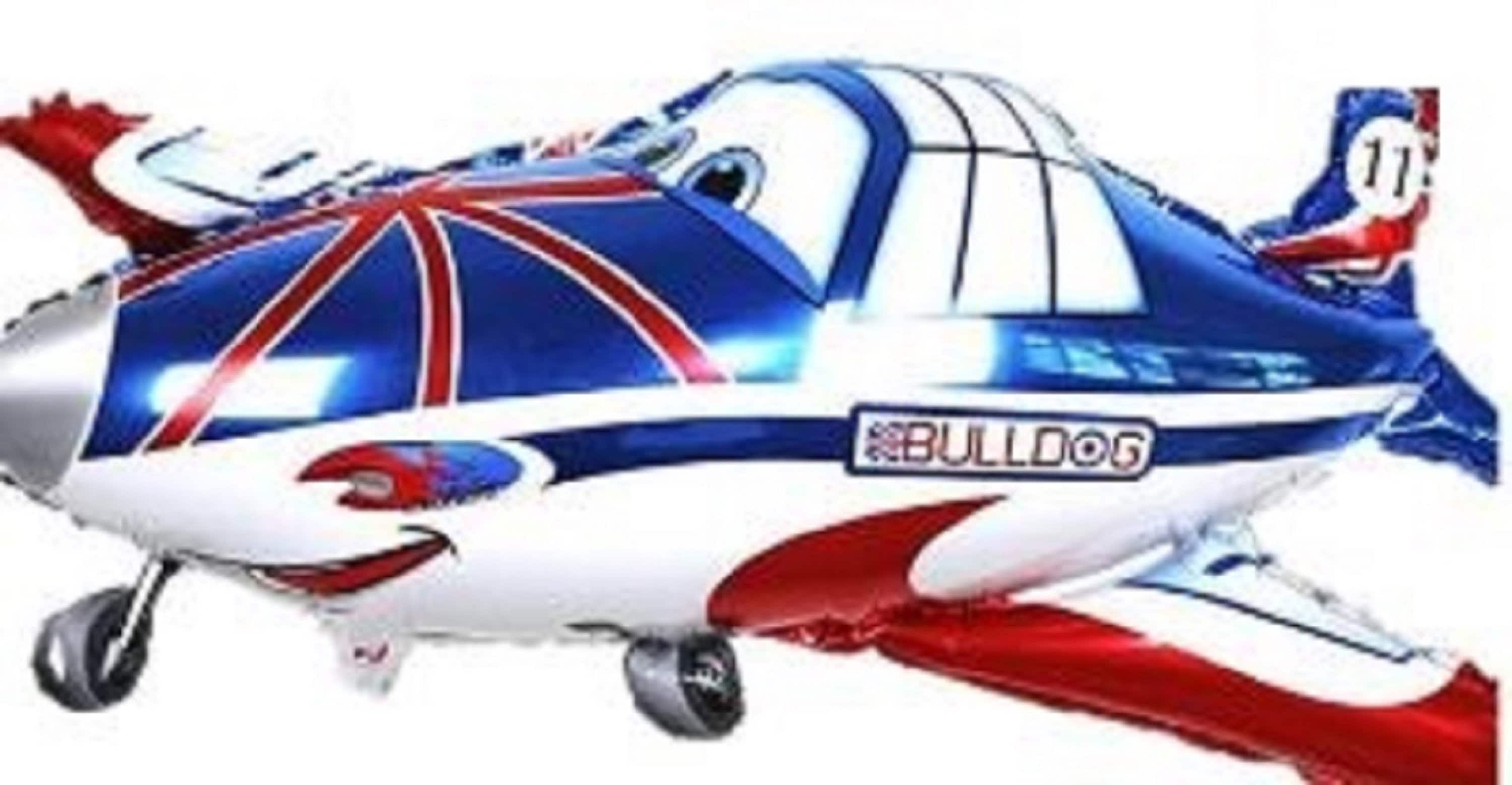 31" Balloon Jumbo Super Airplane Shape Mylar Foil Red Blue Yellow ...