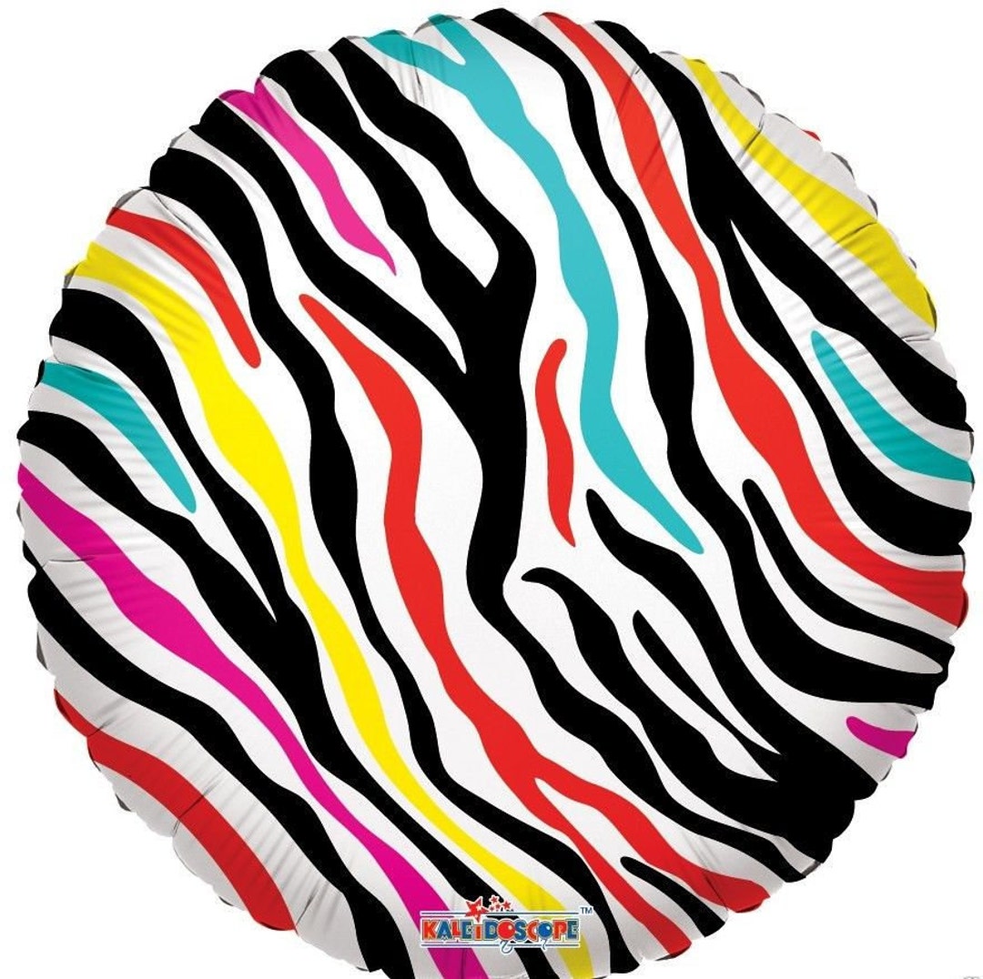 Zebra Balloon 18 Mylar Foil for Party Decorations & - Etsy