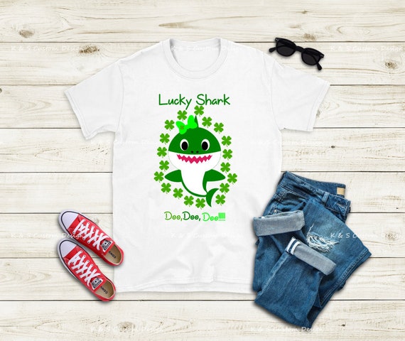 Lucky Shark Both Boy and Girl SVG PNG | Etsy