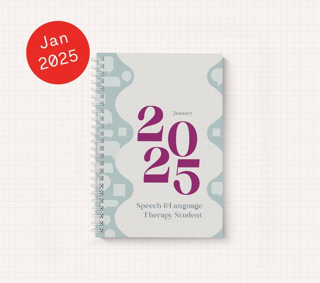 Speech & Language Therapy Student Planner January 2025 - Etsy
