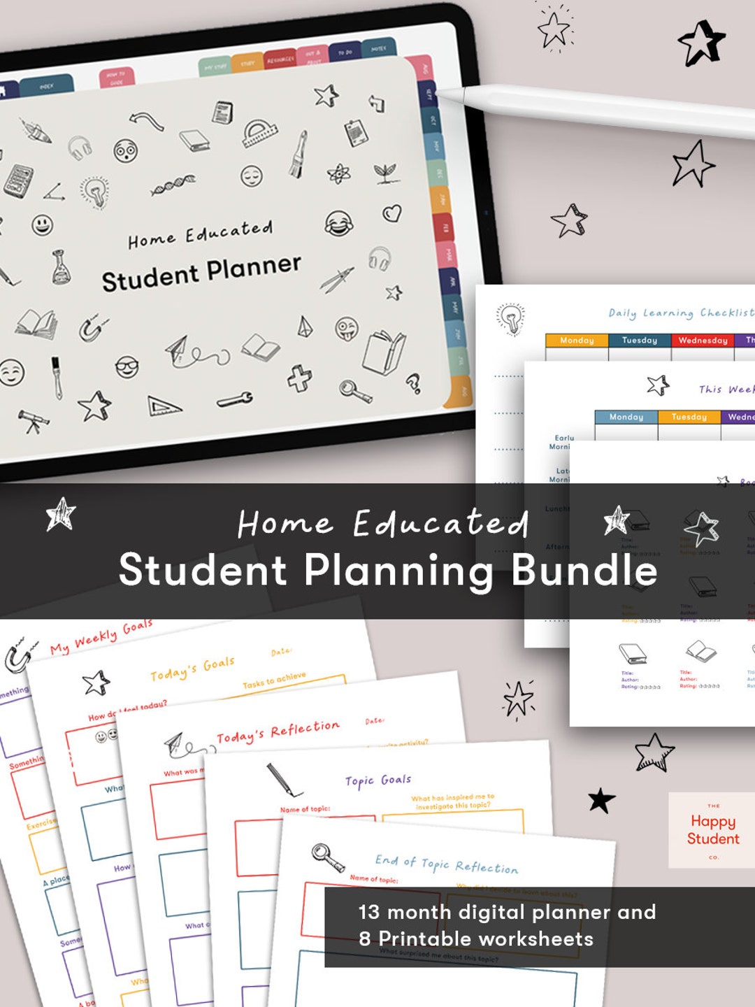 Home Educated Student Planner Bundle - Etsy